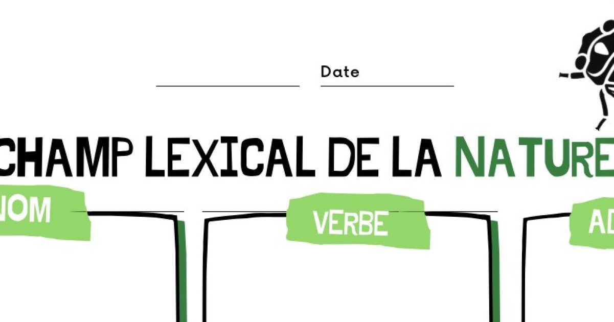 EEcole Dehors : Champ lexical de la nature